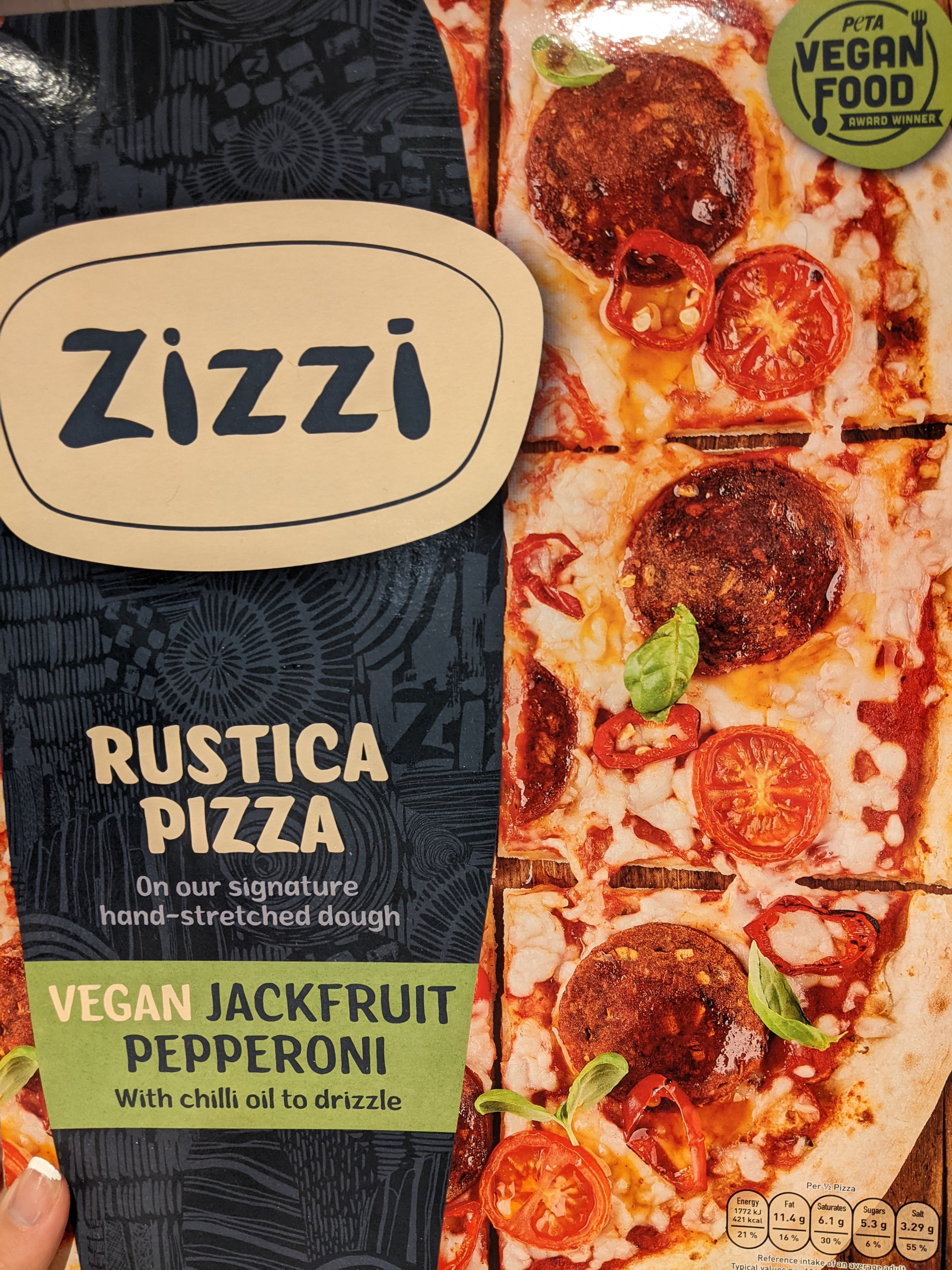 Zizzi rustica pizza jackfruit pepperoni – Taylor Talks Vegan