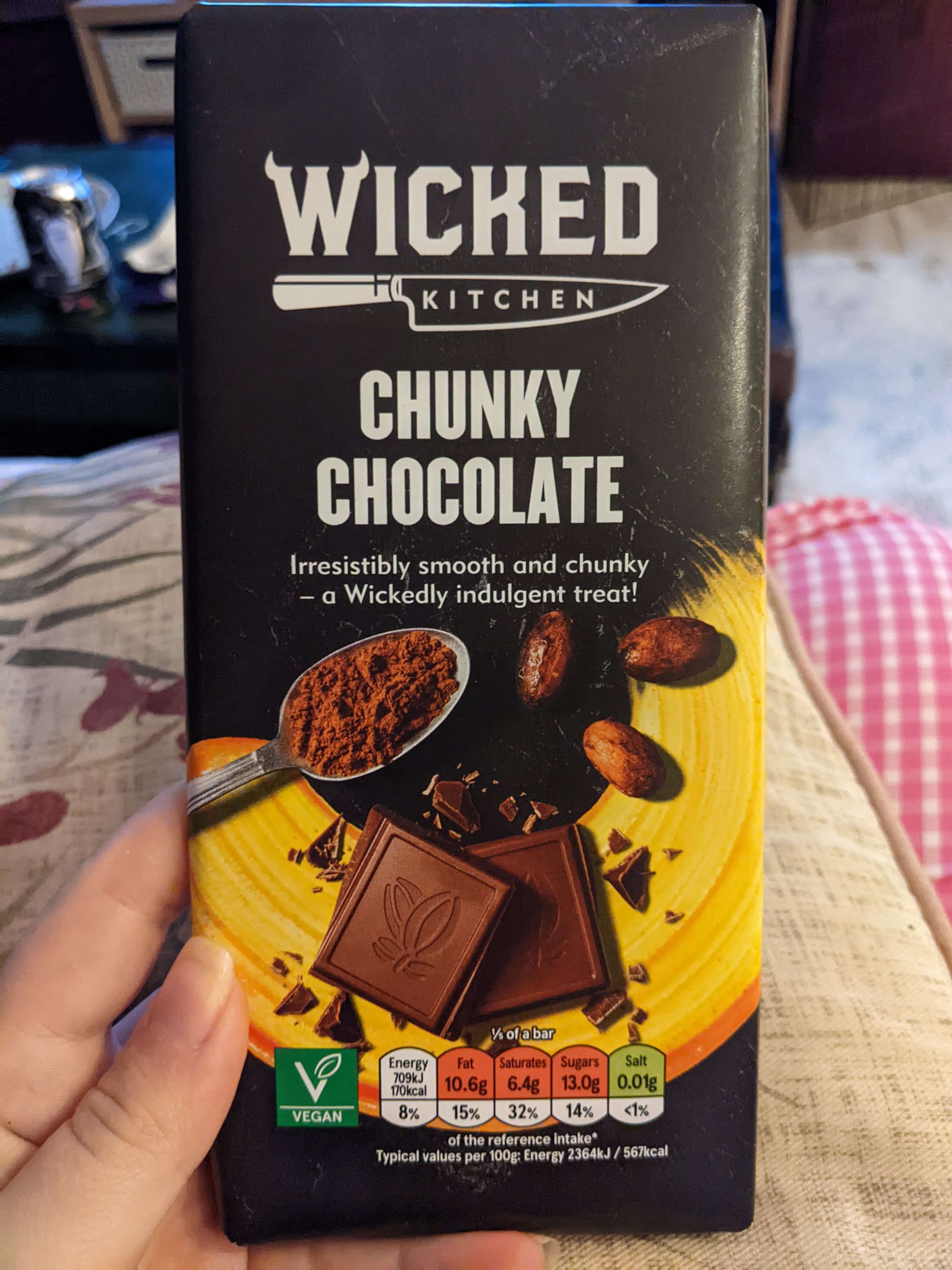 Wicked kitchen chunky chocolate bar – Taylor Talks Vegan