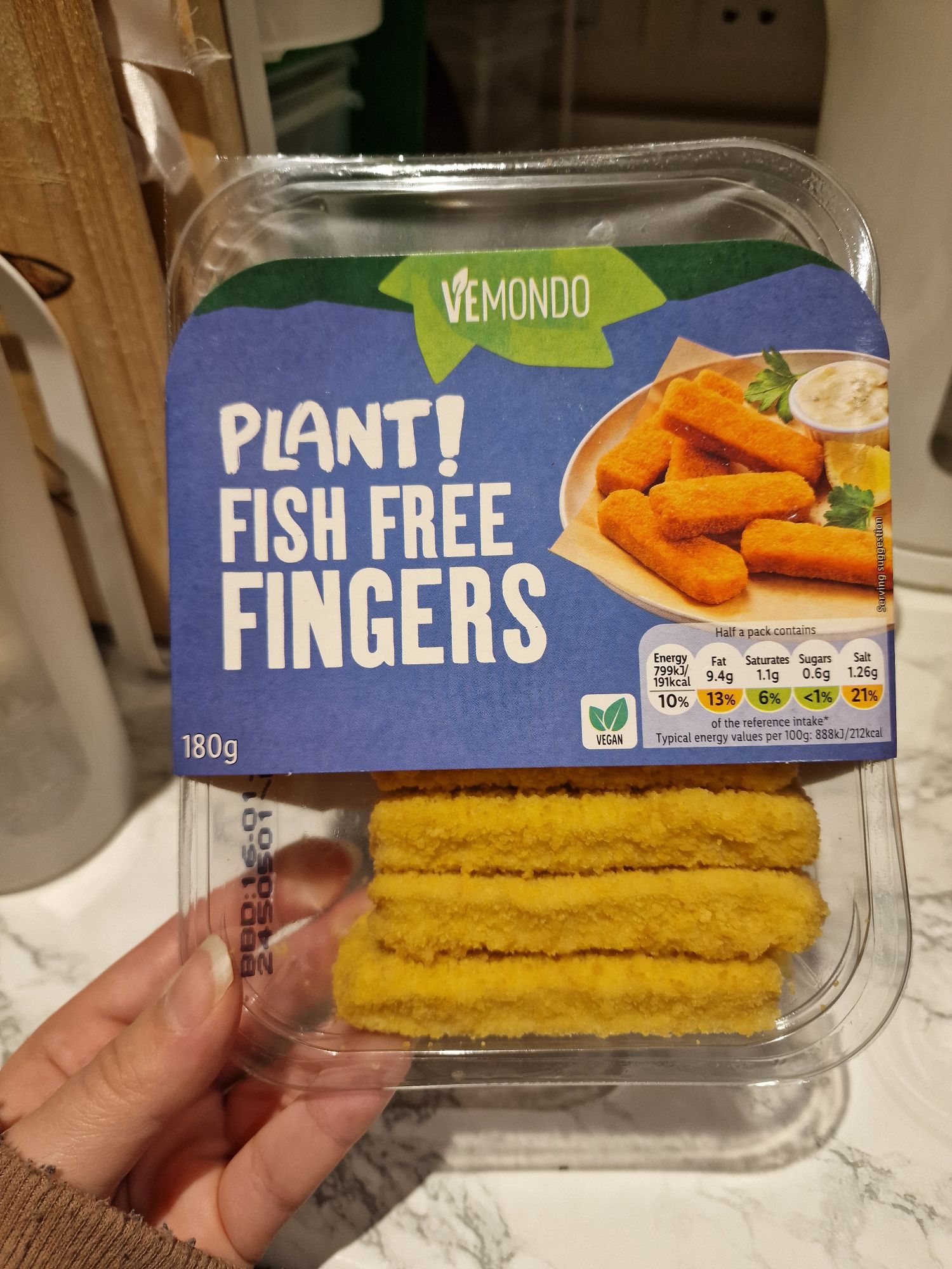 Lidl Vemondo fish free fingers – Taylor Talks Vegan