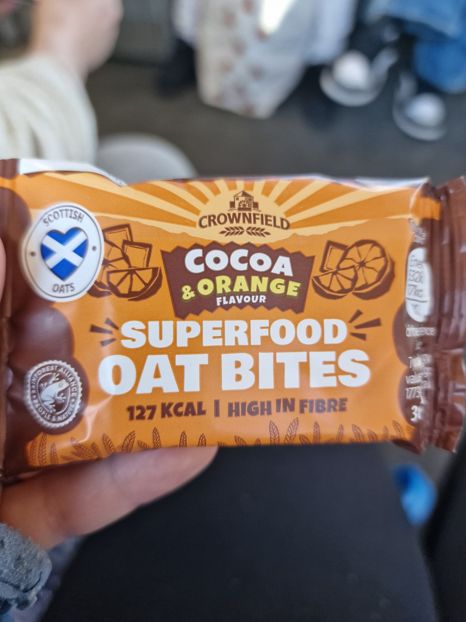 Crownfield cocoa and orange Oat bites – Taylor Talks Vegan